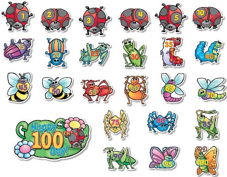 Bugs 100th Day Bulletin Board Set | National School Products