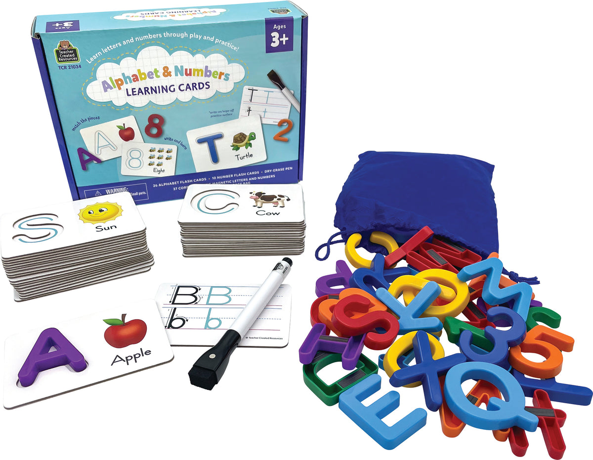 Alphabet & Number Learning Cards | National School Products
