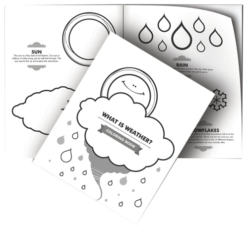 WHAT IS WEATHER? COLORING BOOK PACK OF 5 | National School Products