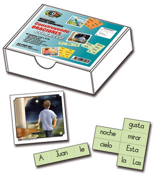 Building Simple Sentences Spanish Card Set | National School Products