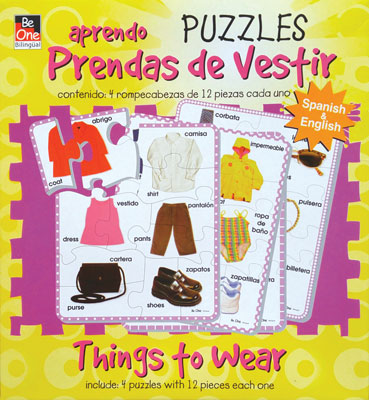 Things to Wear Bilingual Puzzles