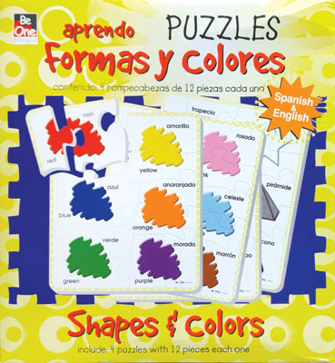 Shapes & Colors Bilingual Puzzles | National School Products
