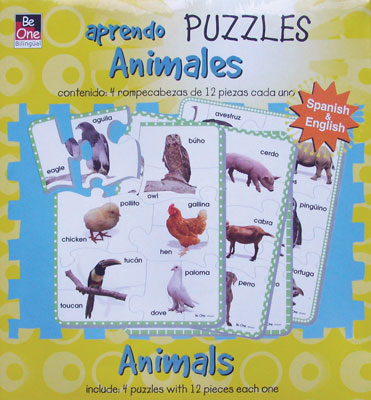 Animals Bilingual Puzzles | National School Products
