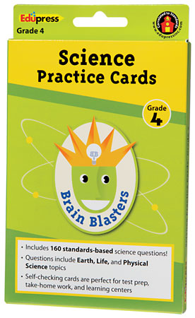 Brain Blasters Science Practice Cards Grade 4 | National School Products