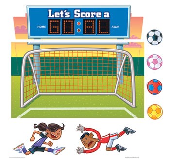 Let's Score a Goal Incentive Mini Bulletin Board Set | National School ...