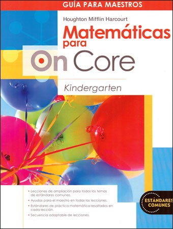 On Core Math Grade K Spanish Teacher Edition | National School Products