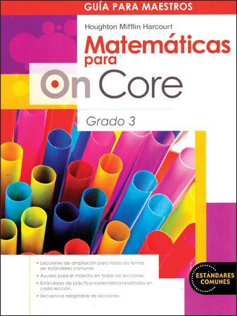 On Core Math Grade 3 Spanish Teacher Edition | National School Products