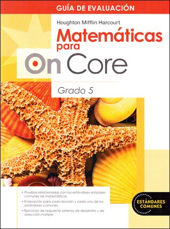 On Core Math Grade 5 Spanish Assessment Guide | National School Products