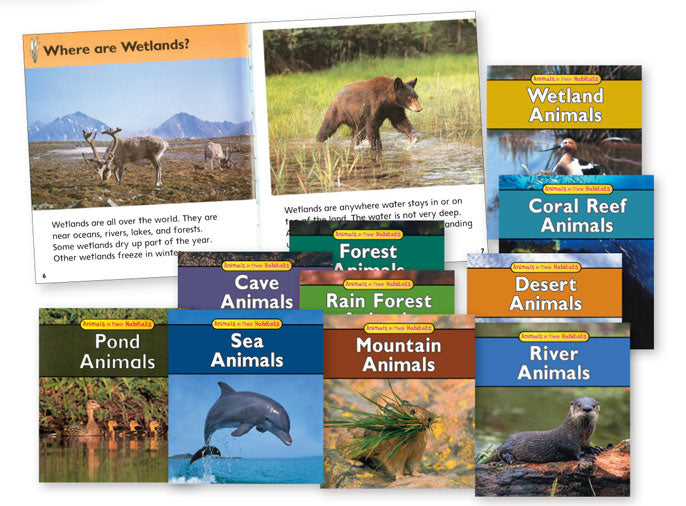 Animals in Their Habitats Book Set | National School Products