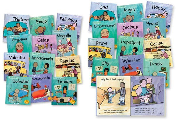 Feelings Spanish/English Library Bound Set of 19 | National School Products
