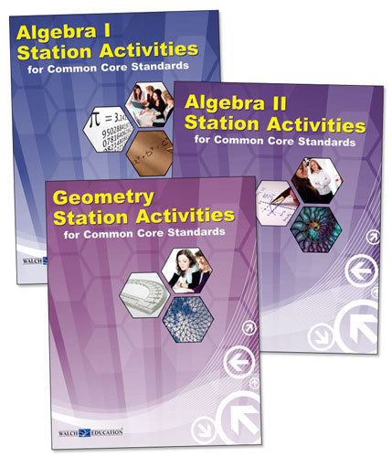 Math Station Activities for Common Core High School Set/3 | National ...