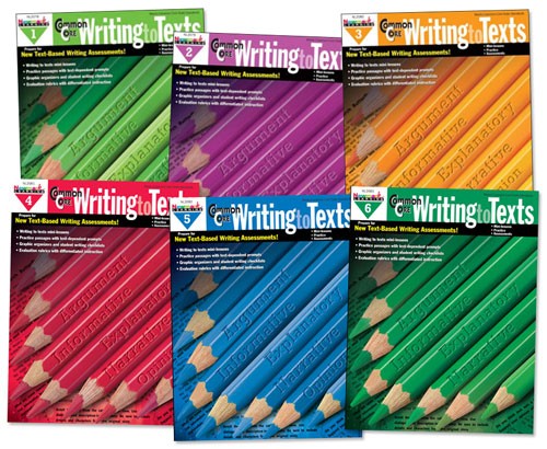 Common Core Writing to Texts Grades 1-6 Complete Set | National School ...