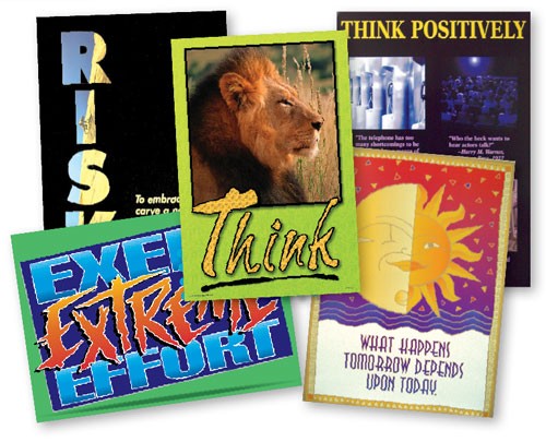 Motivational Posters Set (Laminated)