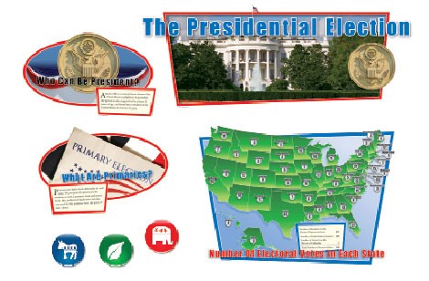 Presidential Election Bulletin Board Set | National School Products