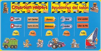Classroom Helpers Bilingual Bulletin Board | National School Products