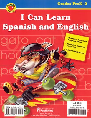 I Can Learn Spanish & English Workbook | National School Products