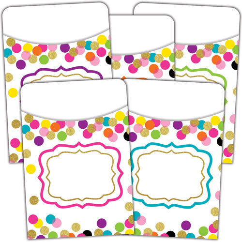 Confetti Library Pockets | National School Products
