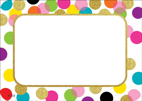 Confetti Name Tags | National School Products