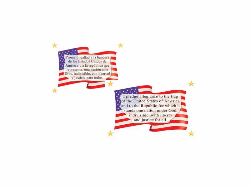 Pledge of Allegiance Posters English/Spanish | National School Products