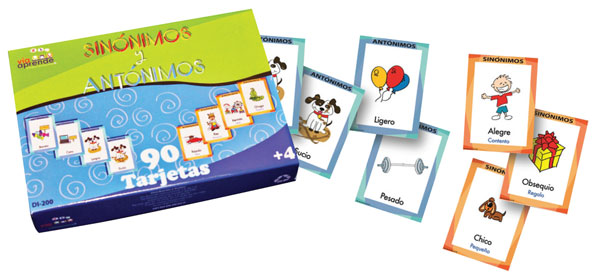 Tarjetas Sinónimos & Antonimos (Synonym & Antonym) Flash Cards ...