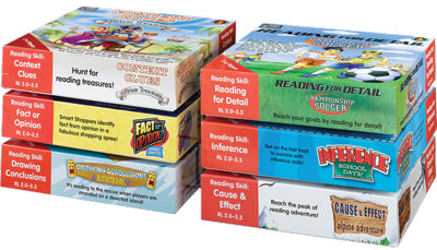 Reading Comp Games Red Set of 6 | National School Products