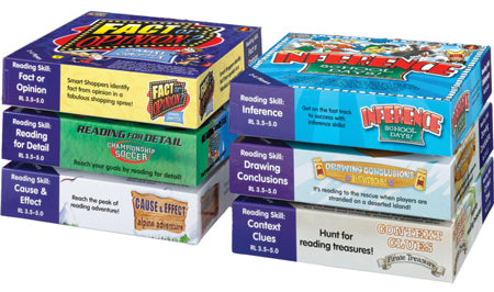 Reading Comp Games Blue Level Set of 5* | National School Products