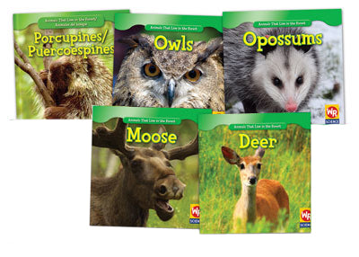 Animals That Live in the Forest Bilingual Book Set