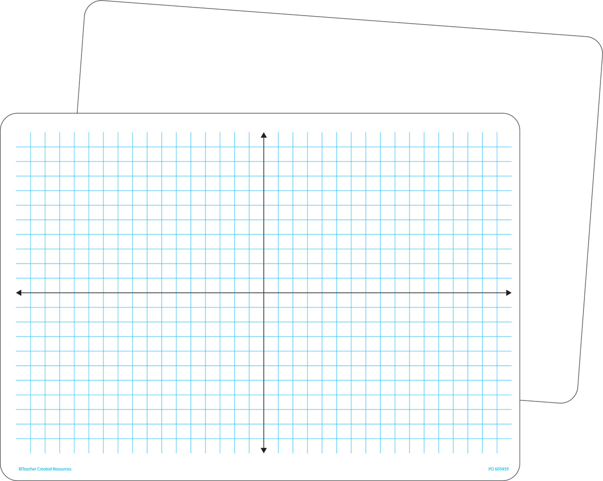 Double-Sided Coordinate Plane Dry-Erase Boards | National School Products