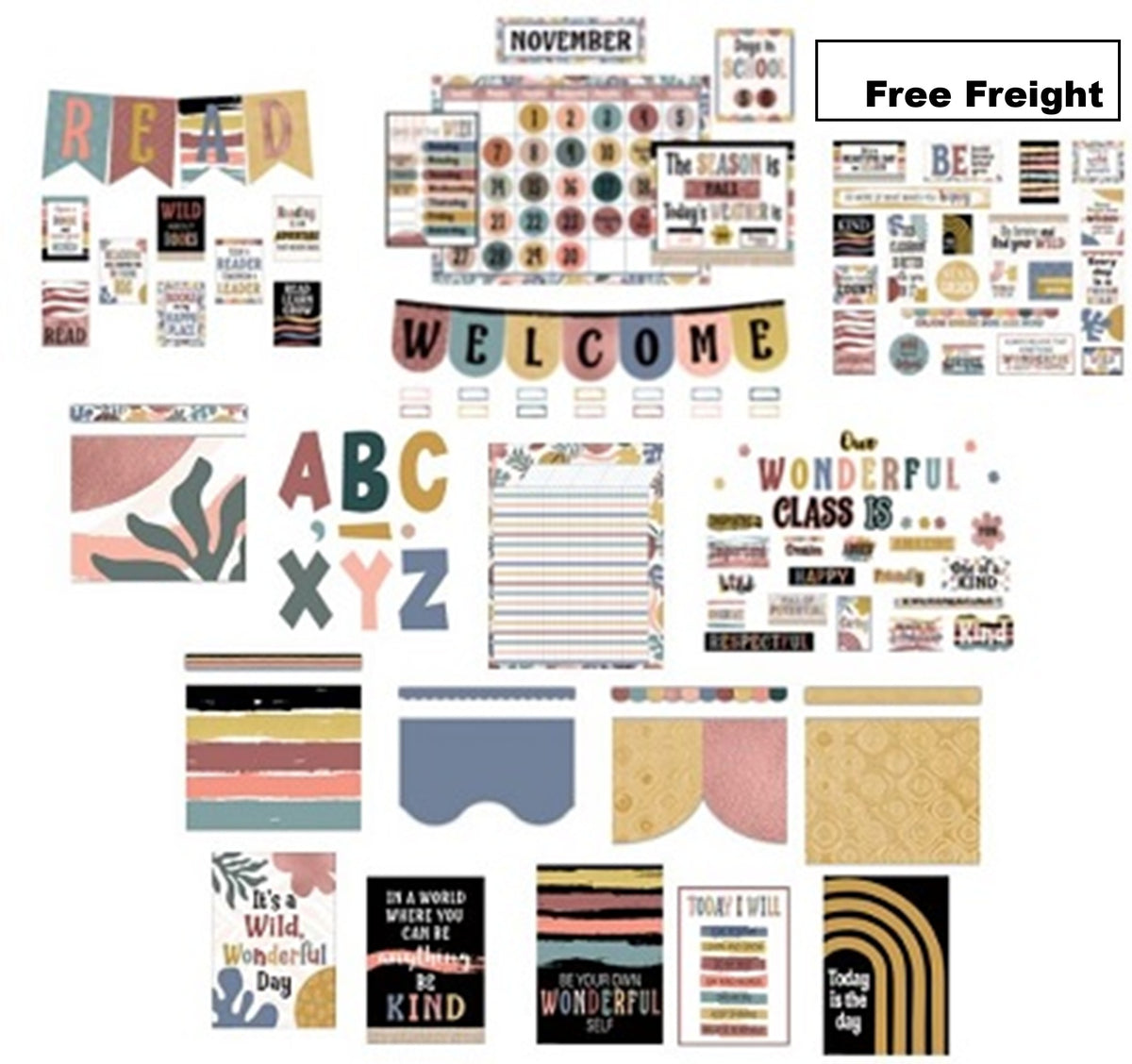 Wonderfully Wild Regular Classroom Decor Kit | National School Products