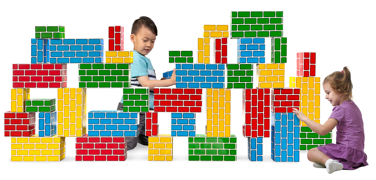 Easy-Stack Cardboard Blocks 40 Piece Set | National School Products