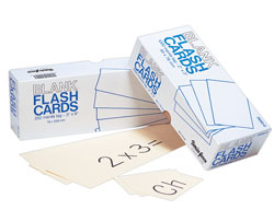 Blank Flash Cards Manila 2X3 | National School Products