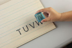 See Through Alphabet Stamps Lowercase