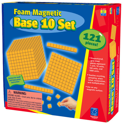 Foam Magnetic Base Ten Set | National School Products