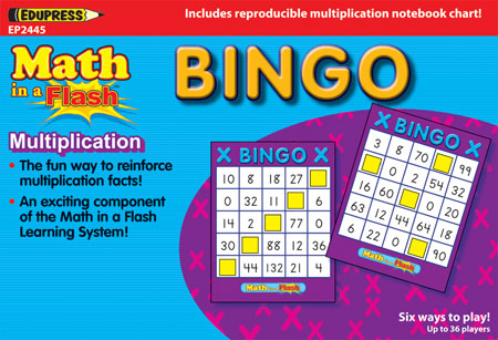 Multiplication Flash Cards Bingo
