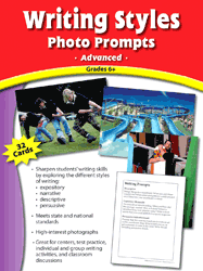 Writing Styles Photo Prompt Cards Advanced | National School Products