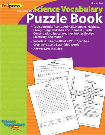 Science Word Search 4th Grade