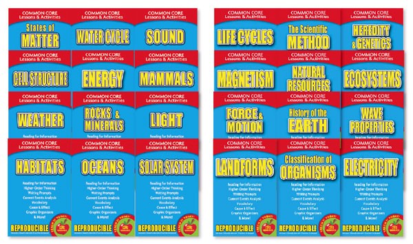 Science Common Core Lessons & Activities Complete Set | National School ...