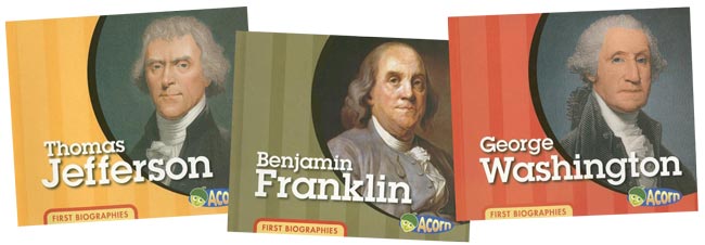 First Biographies Founding Fathers Book Set | National School Products