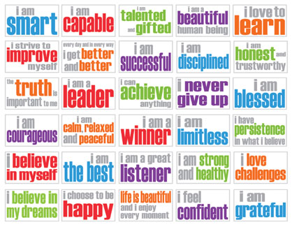 AFFIRMATION POSTERS ENG (30) SET OF: | National School Products