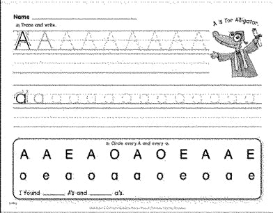 ALPHATALES: A TO Z PRACTICE PAGES